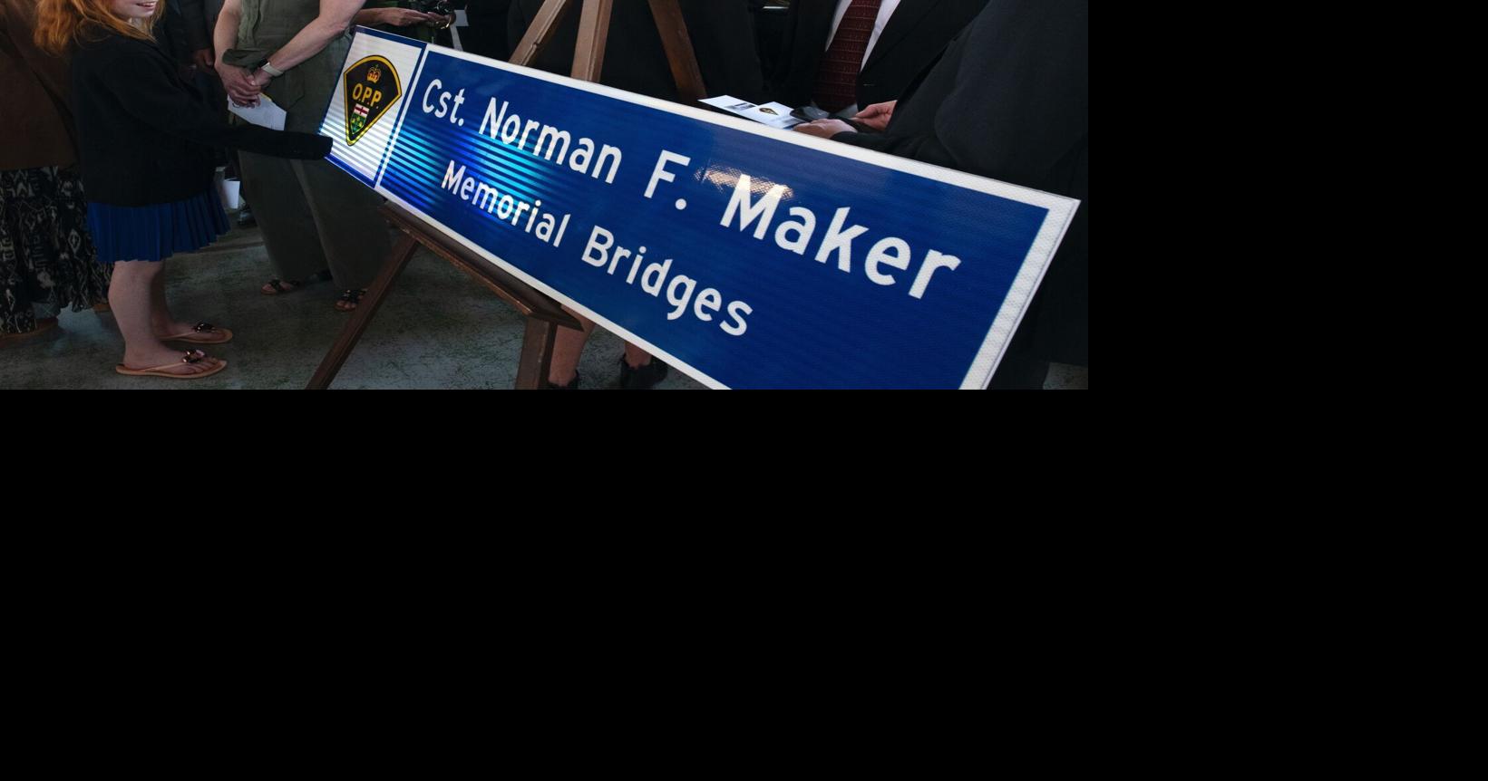 Bridge dedication to fallen Peterborough OPP officer