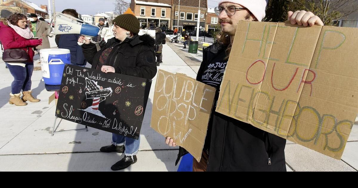 Photos: Protest held at new Peterborough urban park