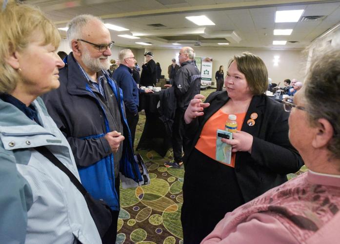 Business crowd enjoys Coffee with the Candidates