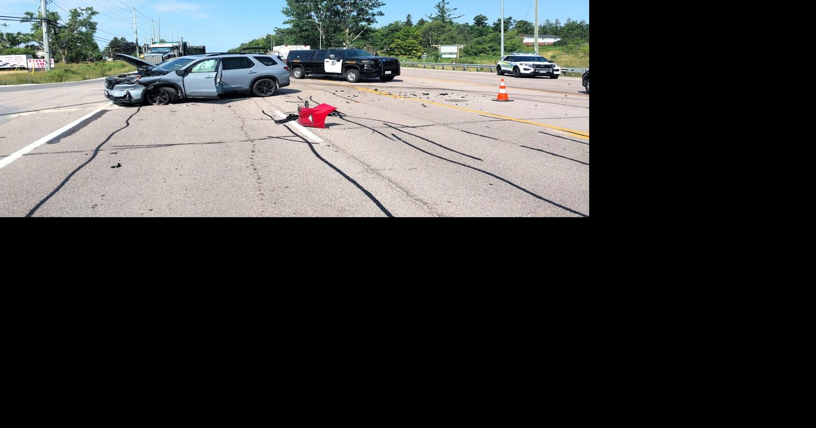 Five people taken to hospital after Highway 7 crash