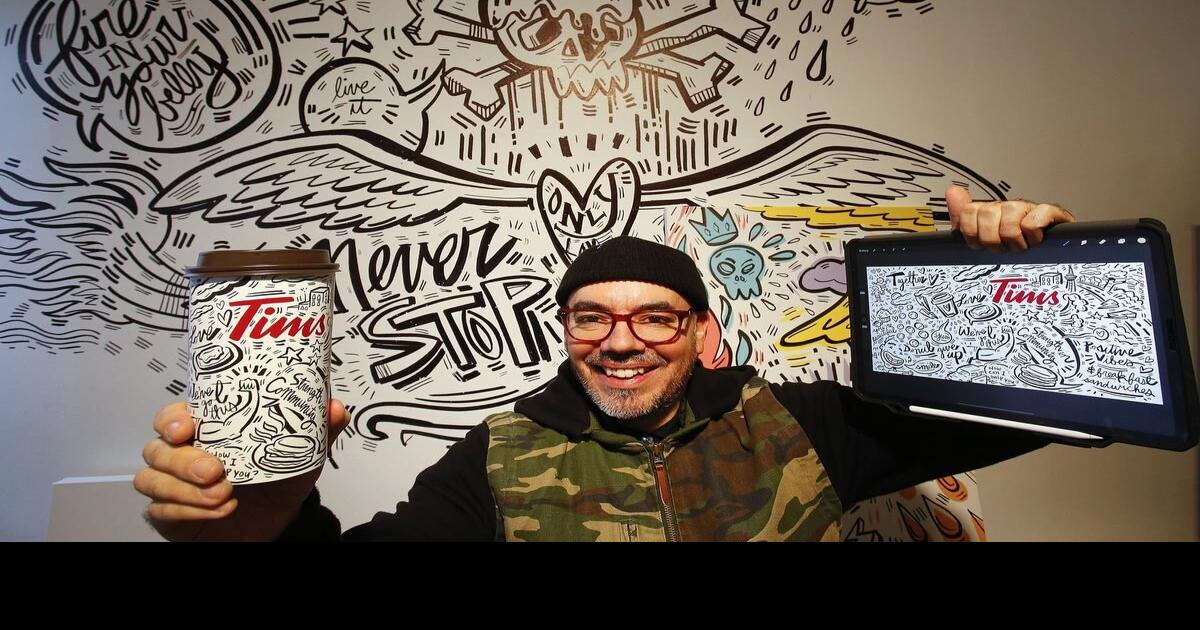 Peterborough artist pitches new design for Tim Hortons cups