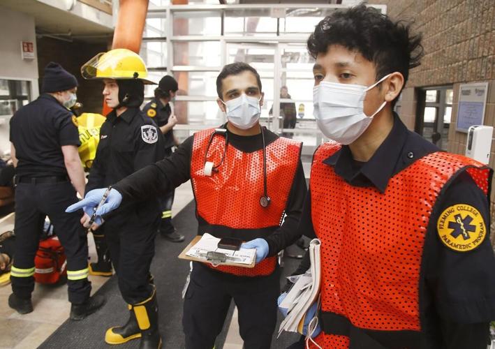 Photos: Mass casualty simulation trains Fleming College paramedic ...