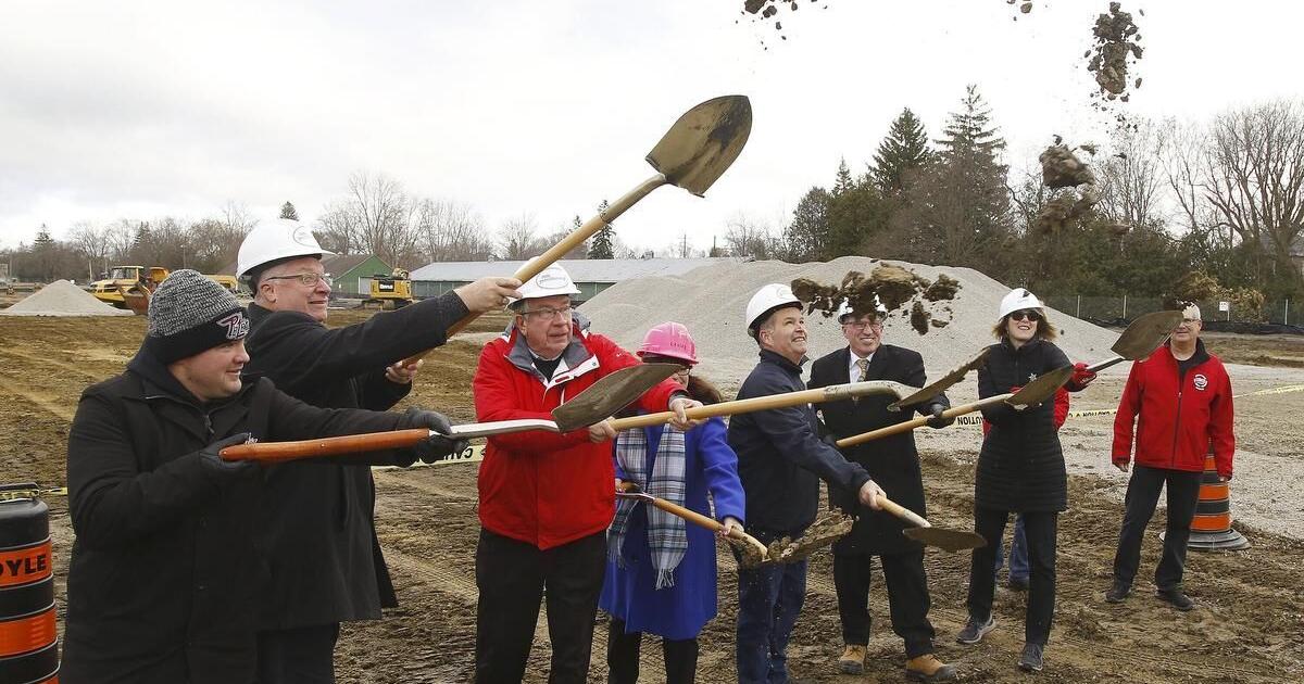 Photos: Groundbreaking for Peterborough’s new twin-pad arena