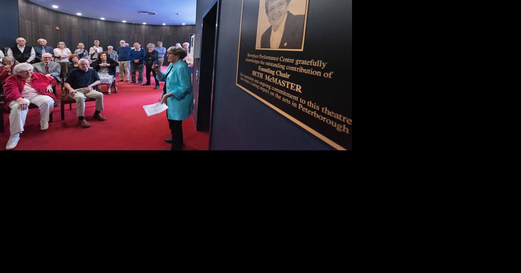 Beth McMaster honoured with plaque unveiling at Showplace