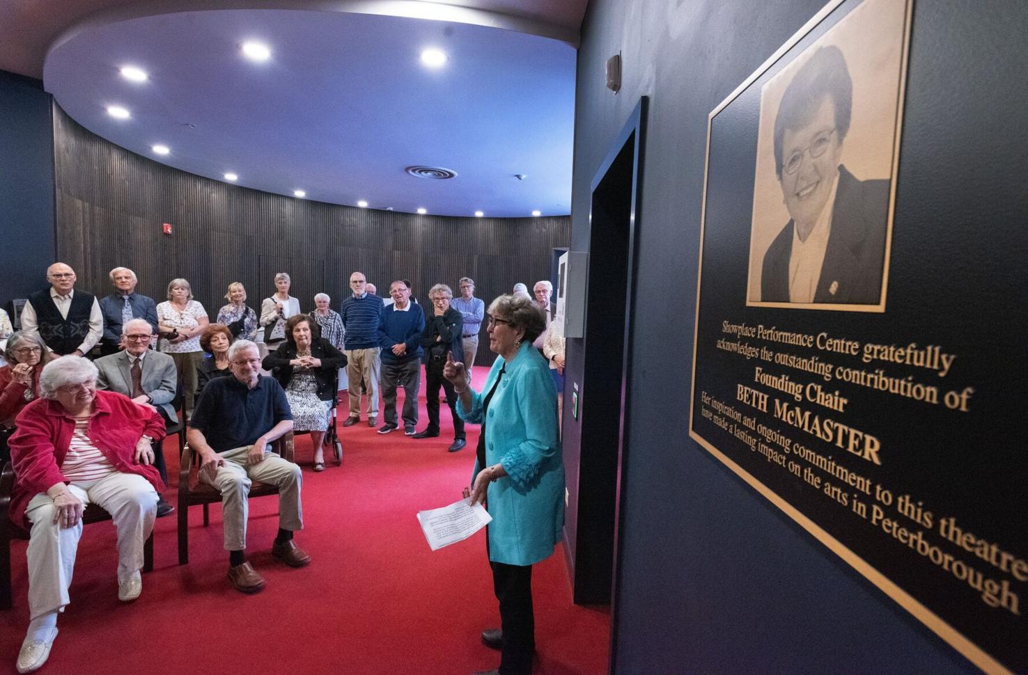 Beth McMaster honoured with plaque unveiling at Showplace