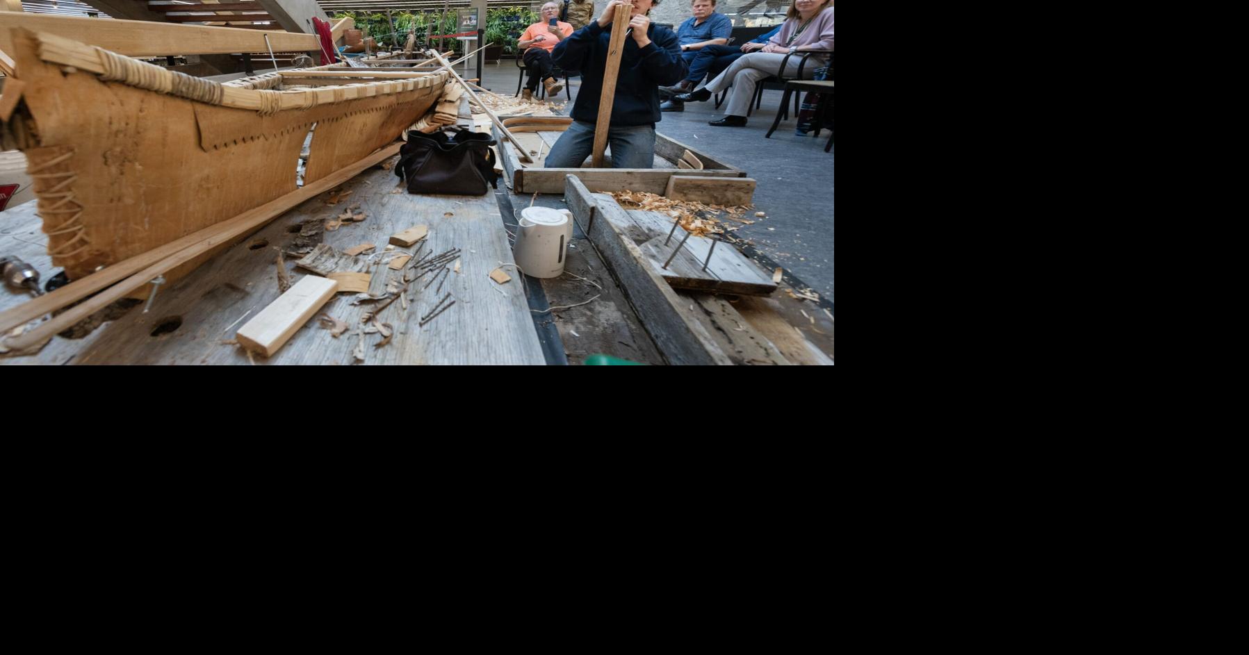 Witness 16-foot birchbark canoe construction at Trent