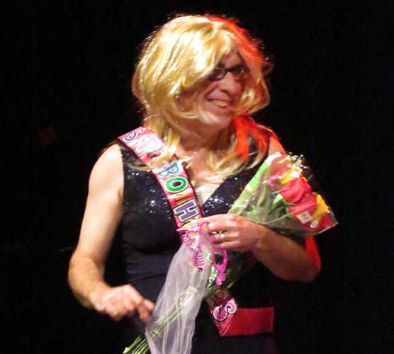 Miss Print (Paul Rellinger) wins Womanless Beauty Pageant