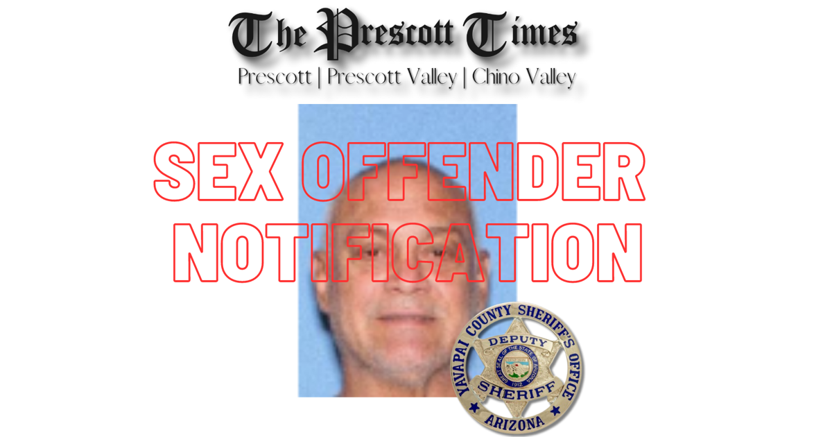Yavapai County Sheriffs Office Issues Level 3 Sex Offender