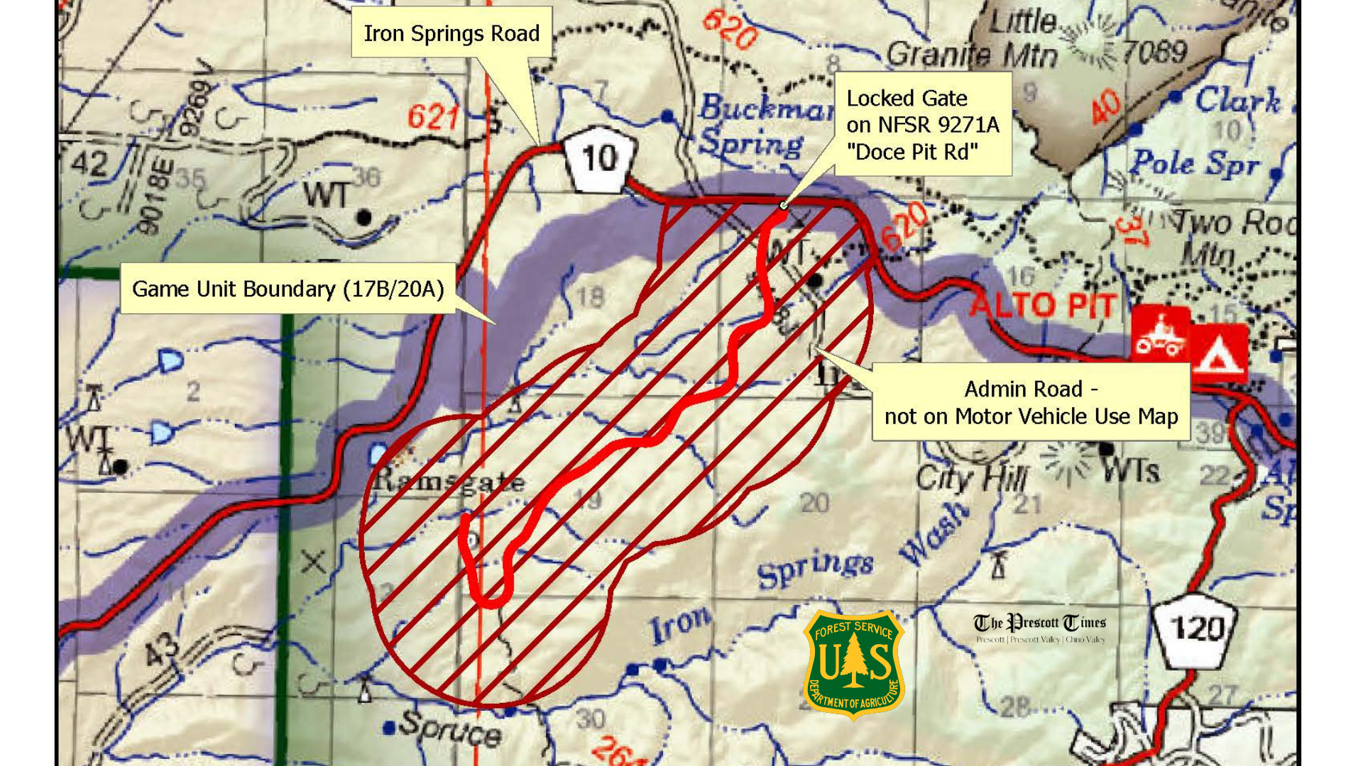Prescott National Forest Issues Temporary Closure of Doce Pit and Road ...