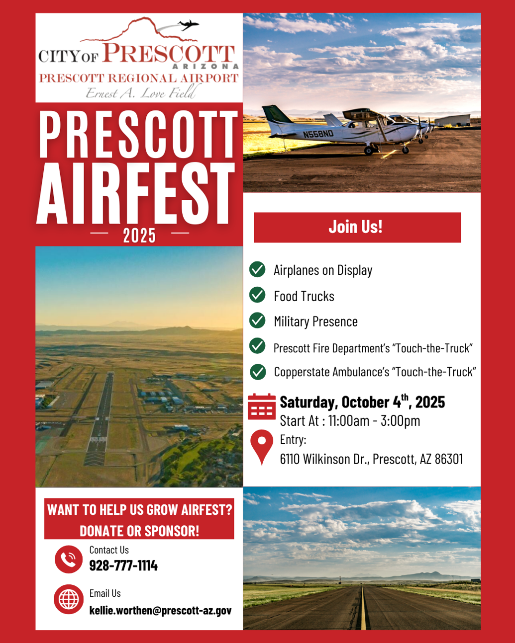 Prescott AirFest 2025 Takes Flight: Free Family Aviation Festival at ...