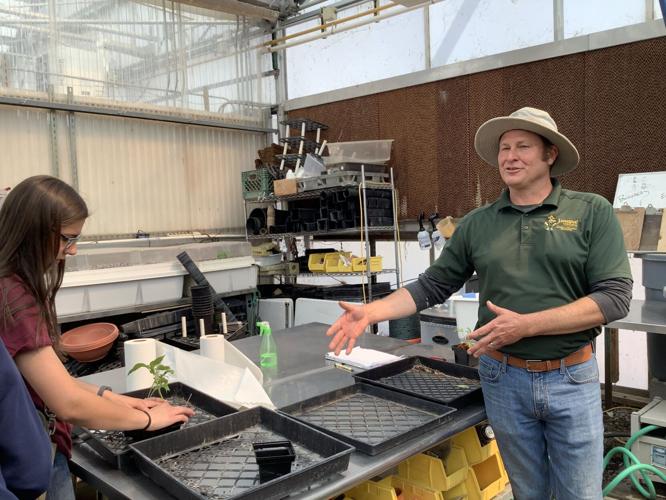 Yavapai College Horticulture Professor Justin Brereton brushes off ...