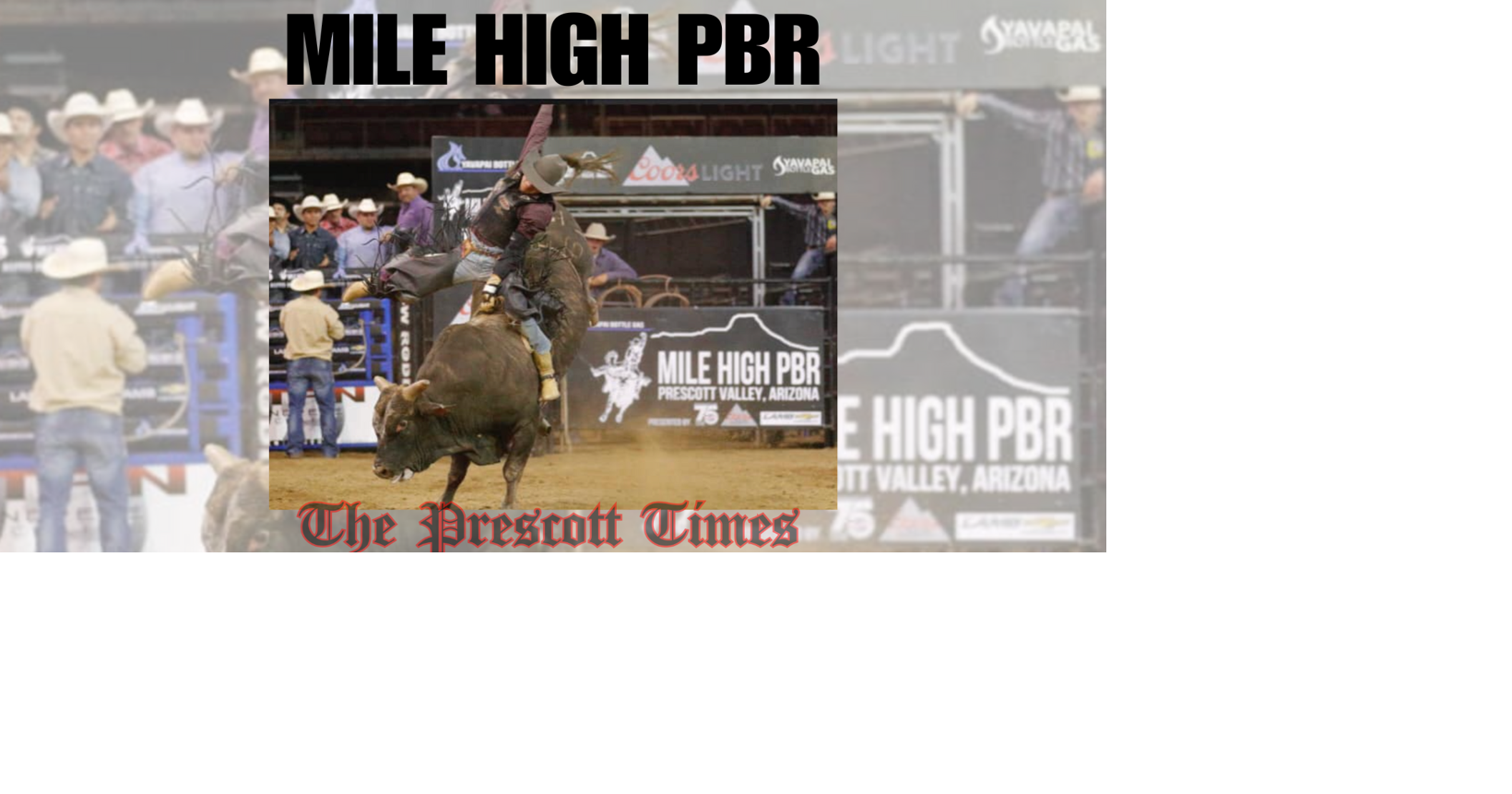 Mile High PBR Returns to Prescott Valley, AZ, at Findlay Toyota Center ...