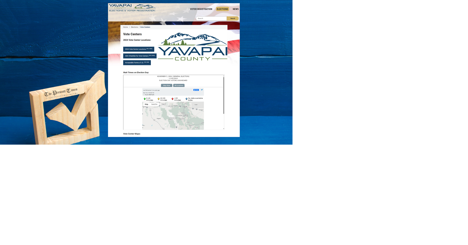 Yavapai County Launches Interactive Map for Real-Time Voting Wait Times: Plan Ahead for November ...