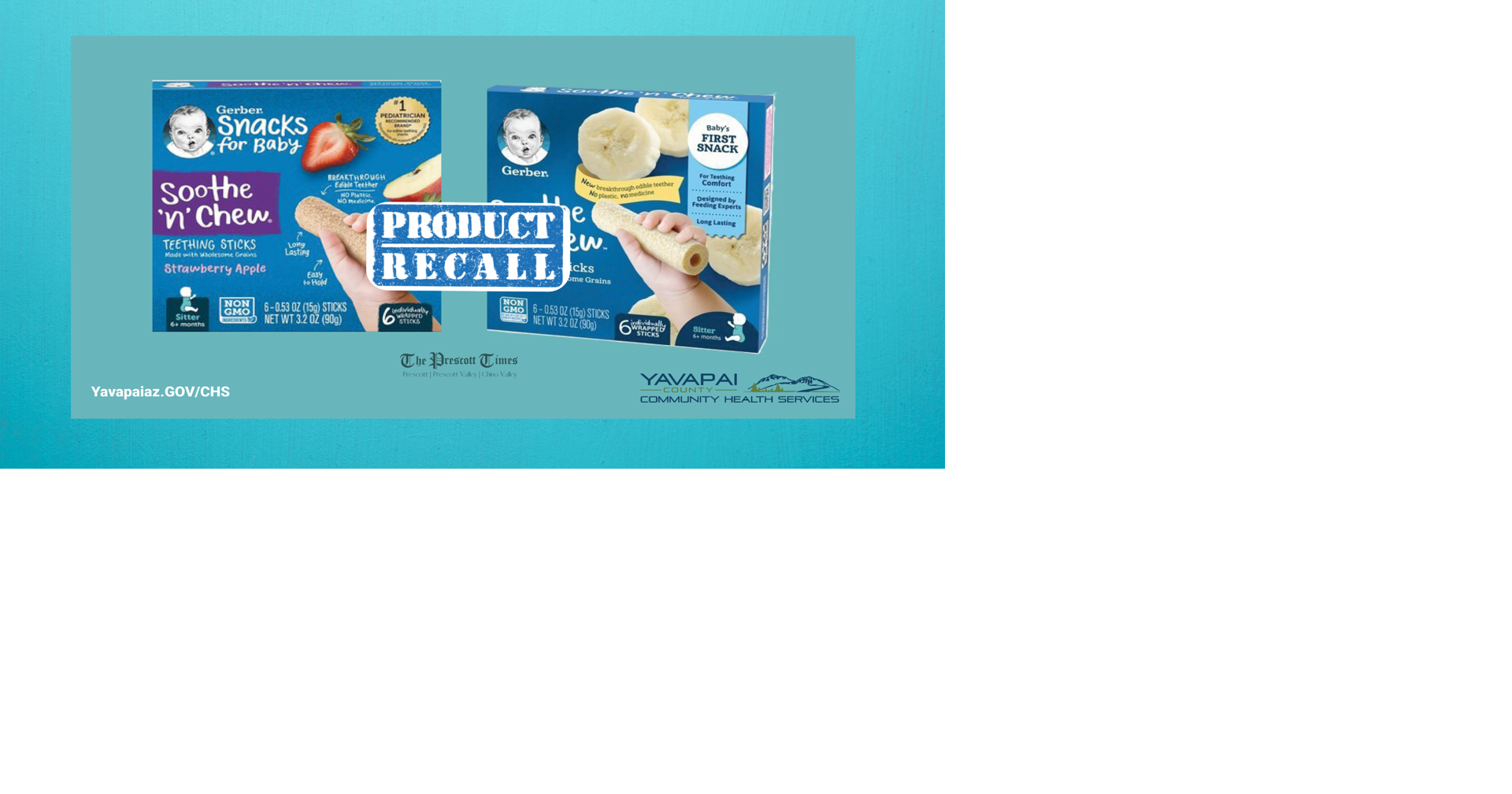 Urgent Update: Gerber Reissues Recall for Soothe ‘n’ Chew Teething ...