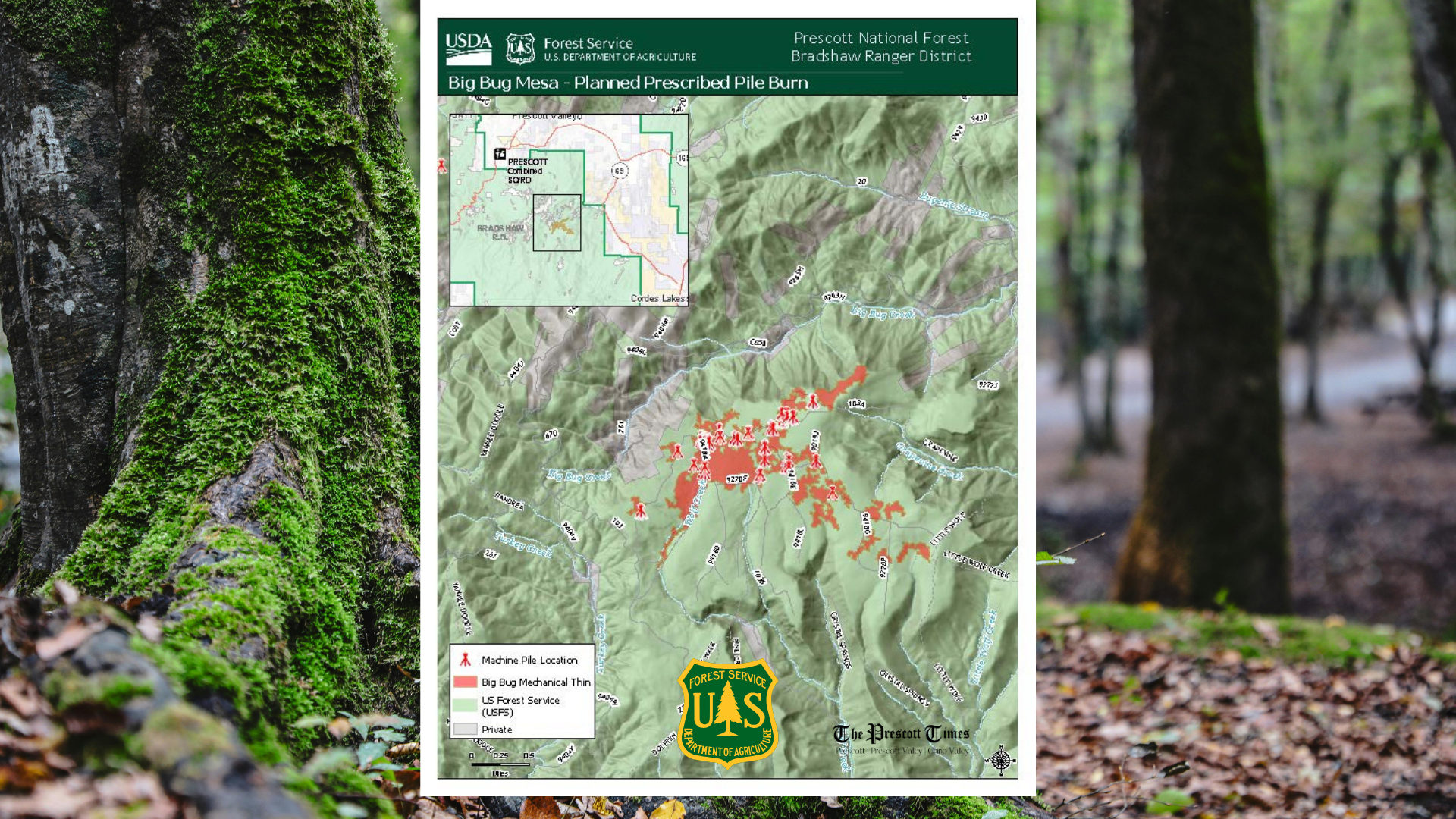 Prescott National Forest Plans Prescribed Pile Burning on Big Bug Mesa ...