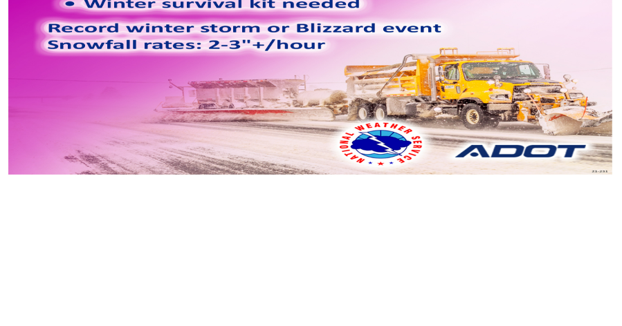 ADOT ANNOUNCES EXTREME WEATHER HIGHWAY CLOSURES IN NORTHERN ARIZONA ...