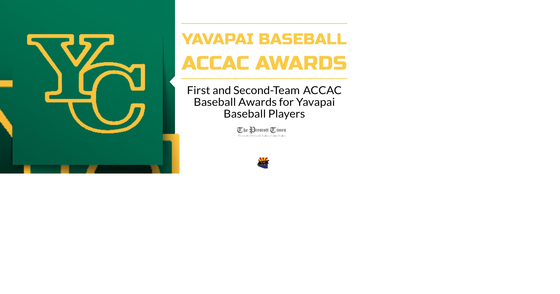 Yavapai Baseball Shines in 2025 ACCAC & NJCAA Region 1 Awards: Multiple ...