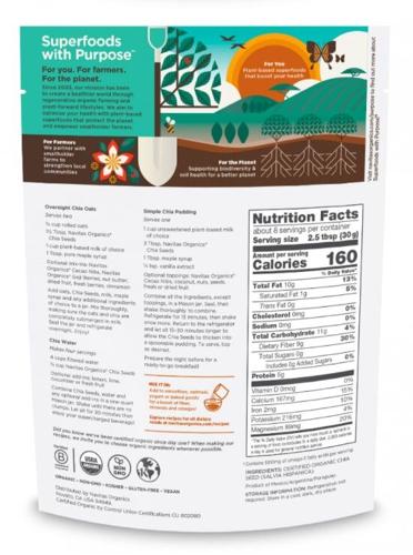 Yavapai County Health Alert: Navitas Organics Chia Seeds and YABA Fish ...