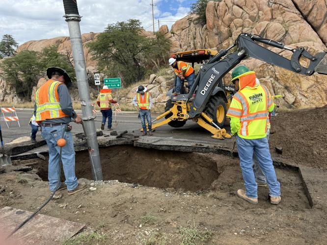 State Route 89 Closed in Prescott Due to Water Line Break; Repairs ...