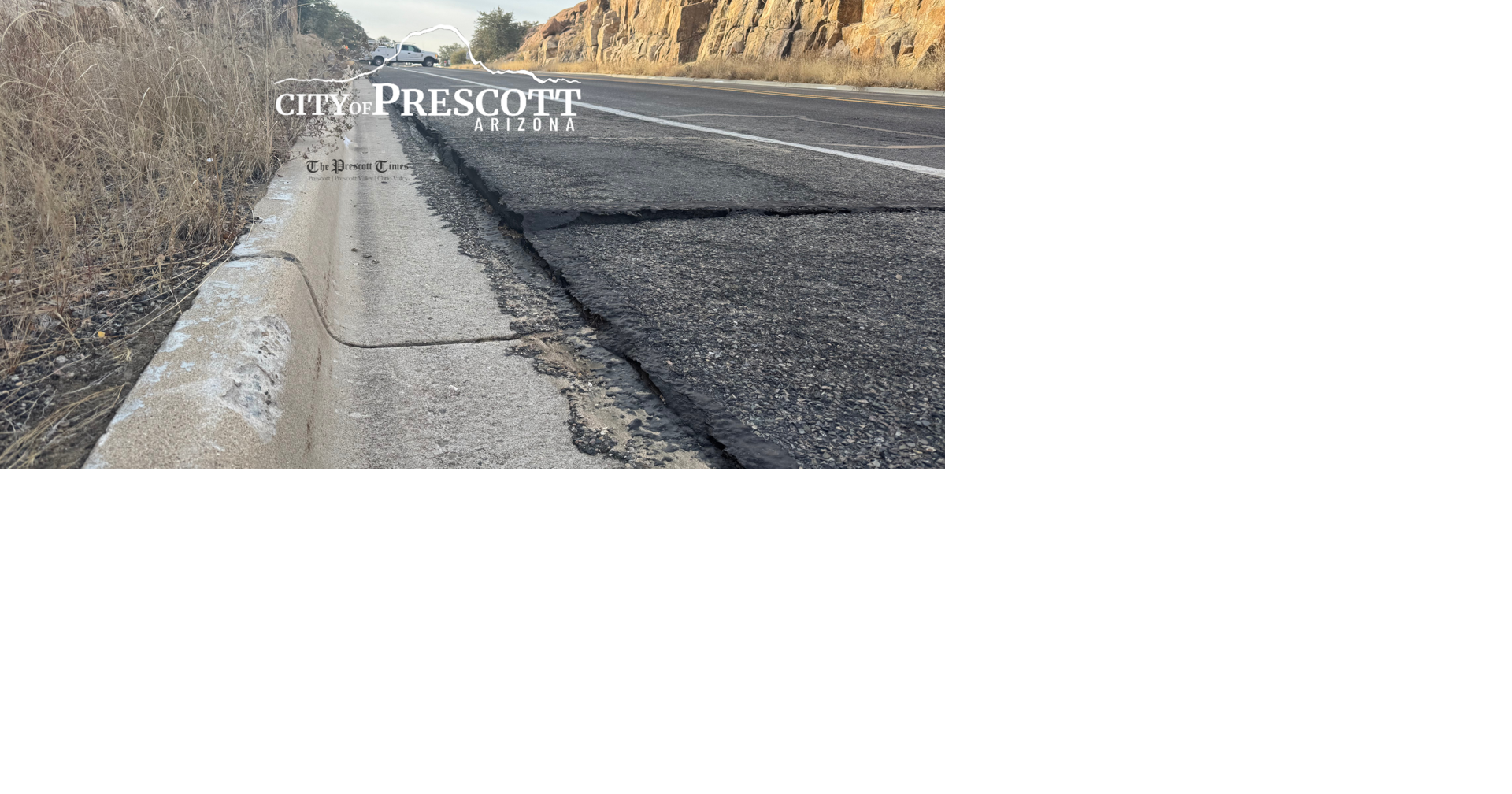 City of Prescott Begins Repairs on State Route 89 Following Major ...