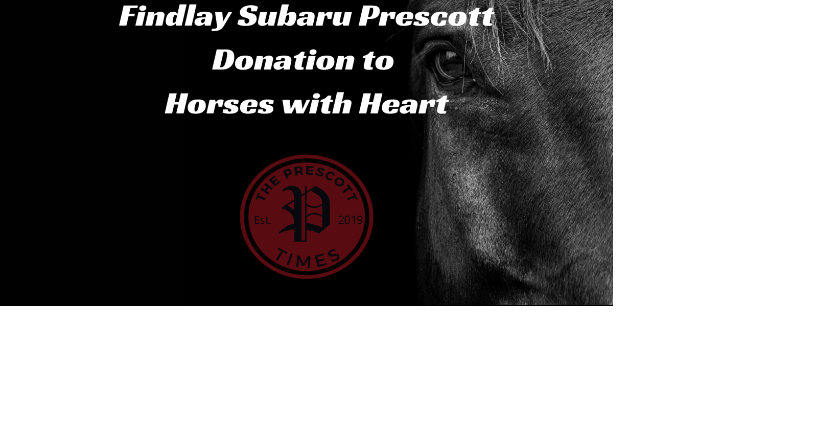 Findlay Subaru Prescott Presents $19,000 Donation Check to Horses with ...