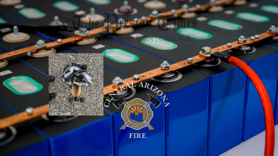 CAFMA Firefighters Respond to Lithium-Ion Battery Fire | Prescott ...