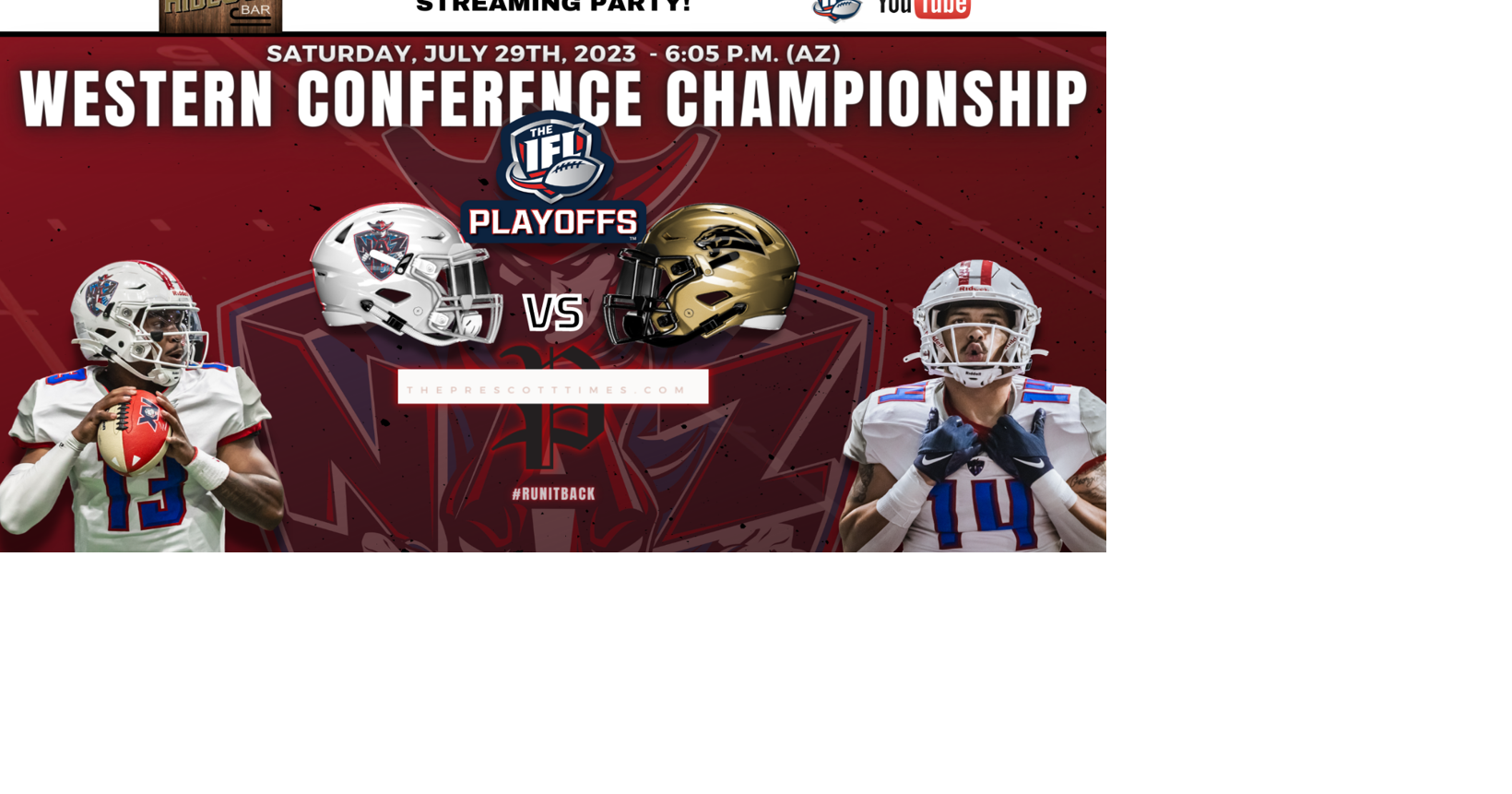 IFL Western Conference Championship Game Preview: Northern Arizona ...