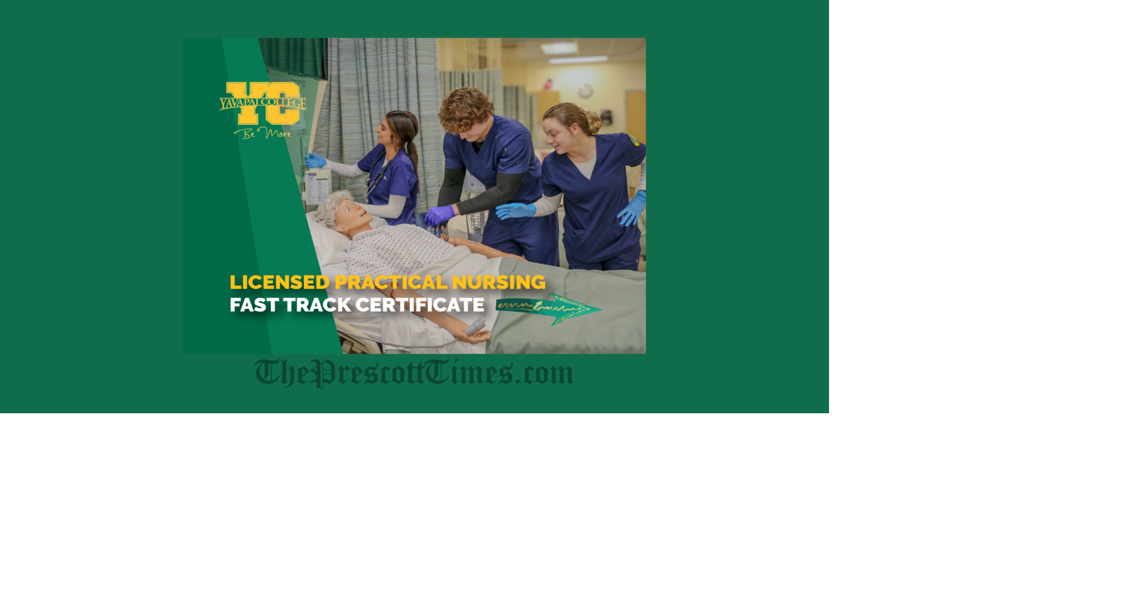 Yavapai College Practical Nursing Fast Track Certificate | Prescott ...