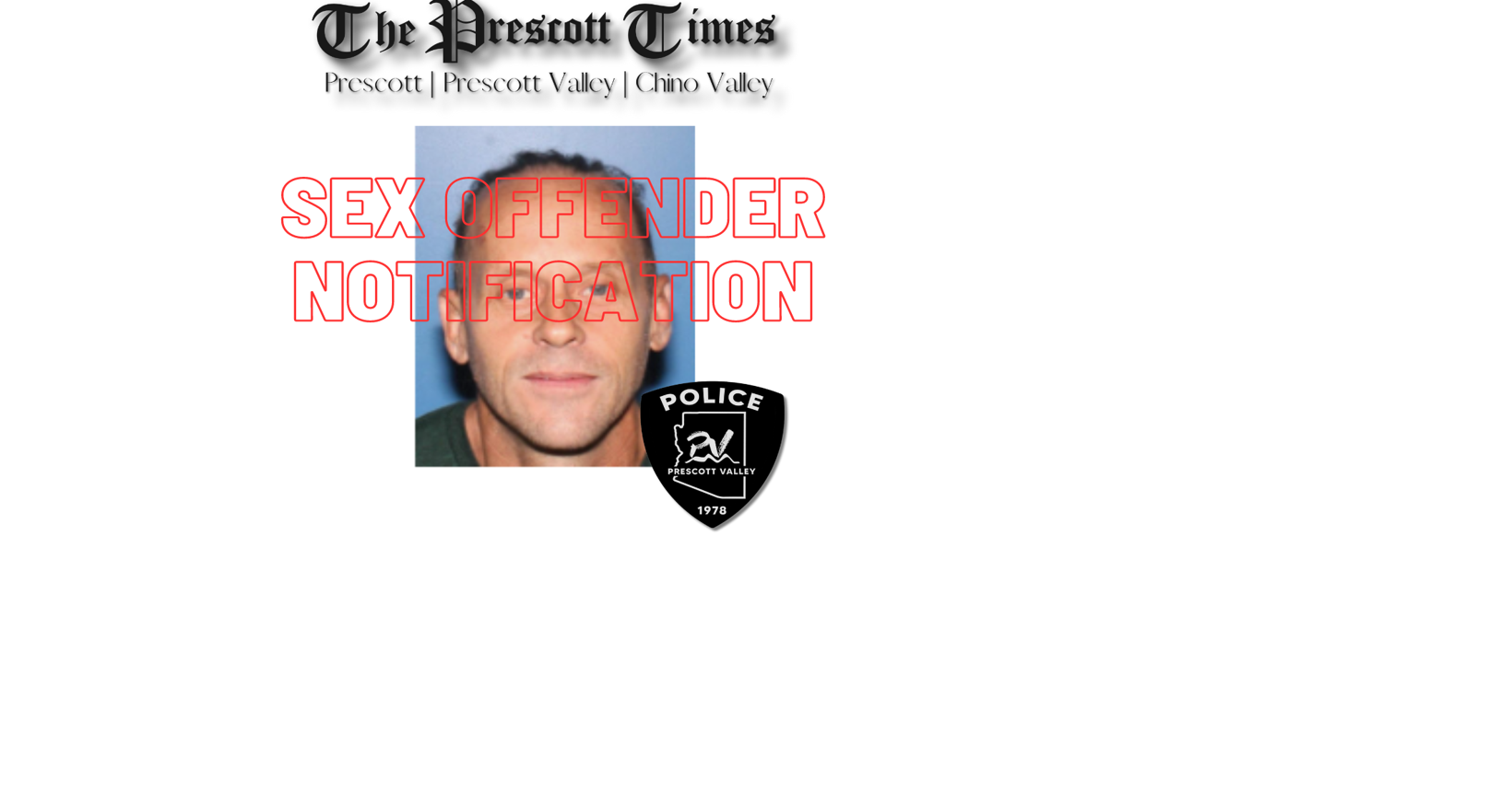 Sex Offender Notification Level 2 Offender Prescott Valley