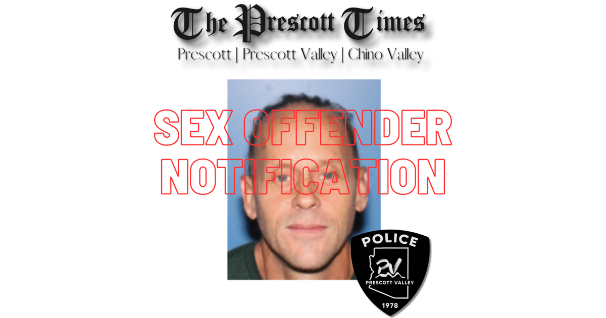 Sex Offender Notification Level 2 Offender Prescott Valley