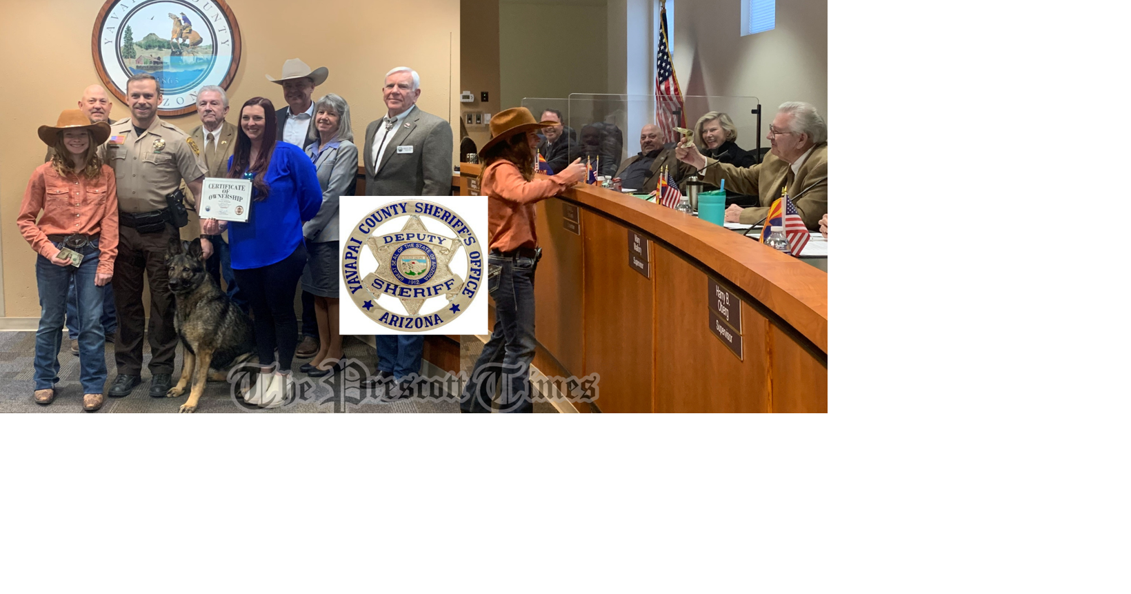 CANINE RETIREMENT YCSO’s LOSS, FAMILY’S GAIN | Prescott Valley Times ...