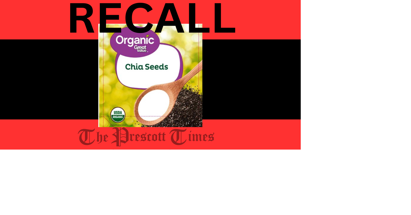 Voluntary Recall of Select Great Value Organic Black Chia Seeds Due to ...