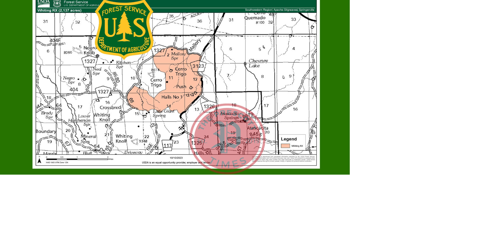 Springerville Ranger District plans Whiting prescribed fire | Prescott ...