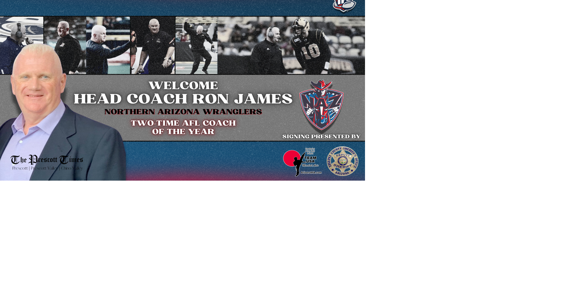 Northern Arizona Wranglers Welcome Ron James as Head Coach for 2025 ...