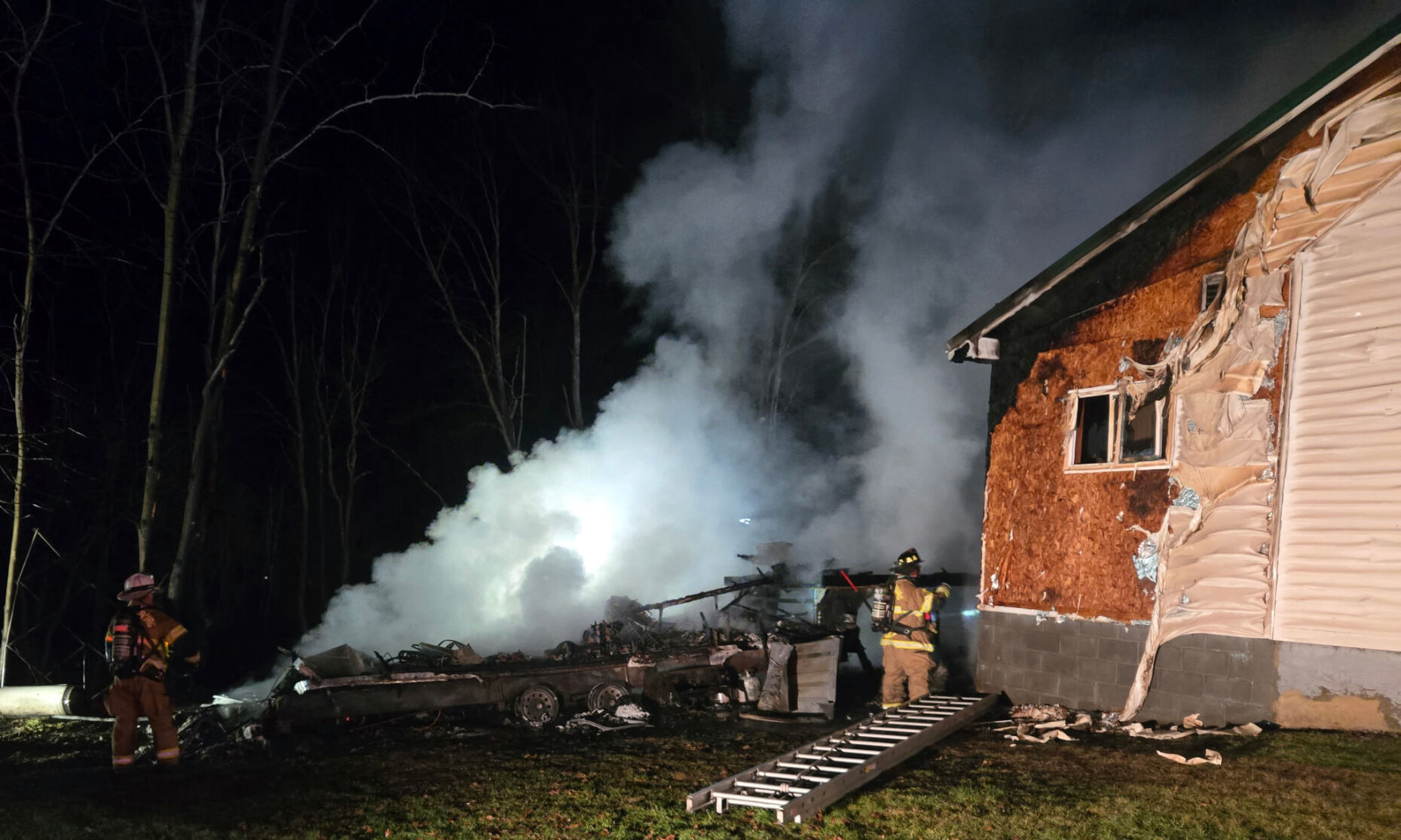 Man gets into scuffle with firefighters at camper fire | Local ...