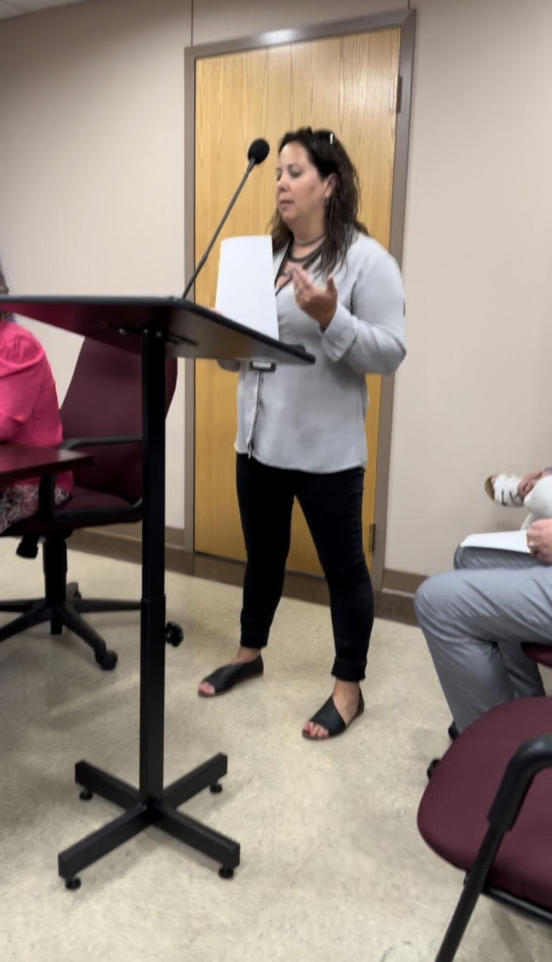 Erin Rowles speaks at Clearfield County Commissioners Meeting | News ...