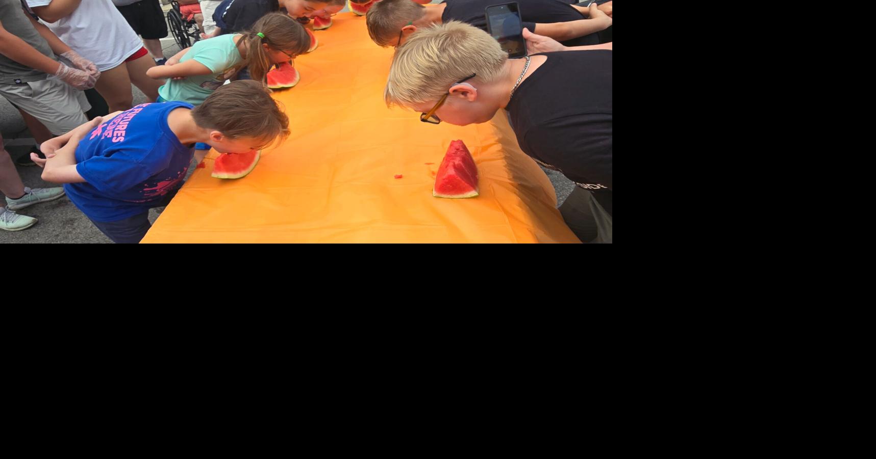 WATERMELON EATING CONTEST — group | Local | theprogressnews.com