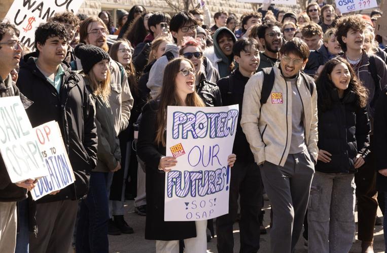 Students walk out of class to protest OSAP changes