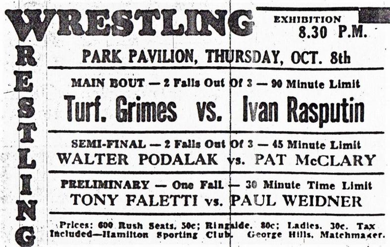 Flash From the Past: Pro wrestlers performed at Victoria Park pavilion