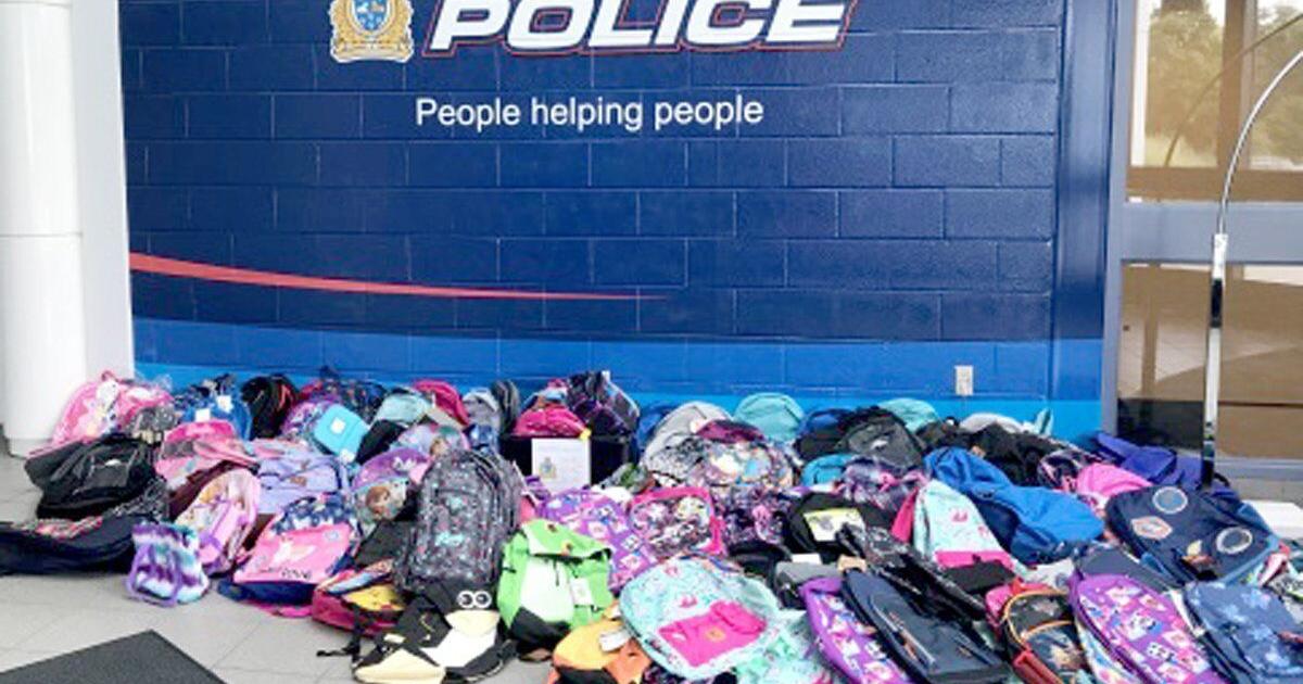 Police Backpack Challenge starts earlier for kids in need