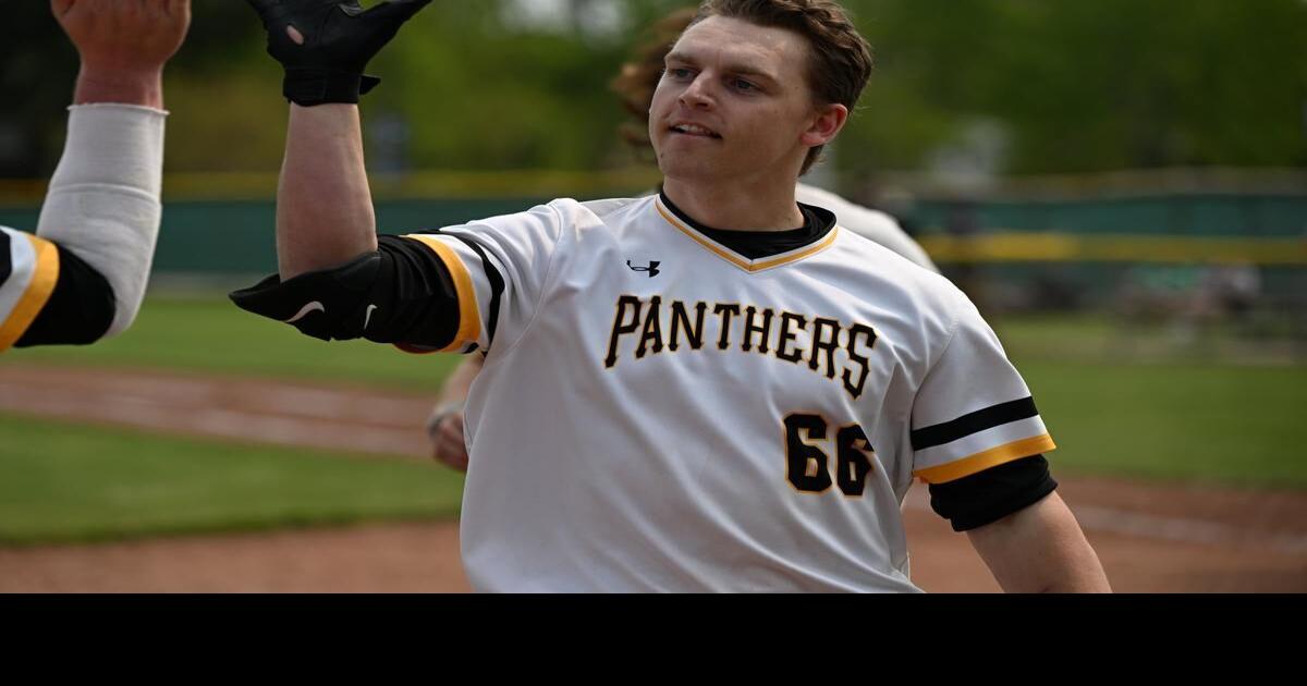 Kitchener Panthers’ Elliott Curtis crushing the ball