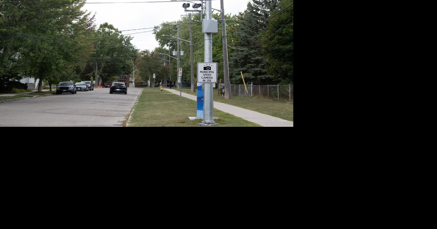 Top camera for issuing tickets is on a short Waterloo street