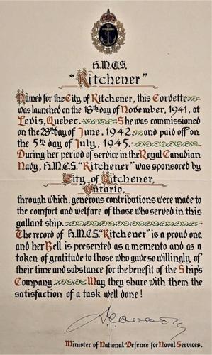 Flash From the Past: In fictional film and actual fact, HMCS Kitchener ...