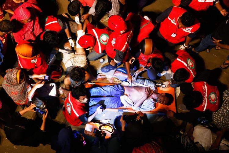 Thousands are left homeless by a fire in a Bangladesh slum