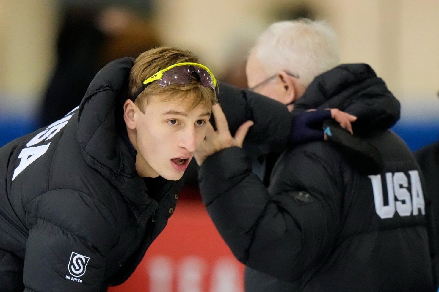 Jordan Stolz focused on the Olympics at US speedskating trials ...