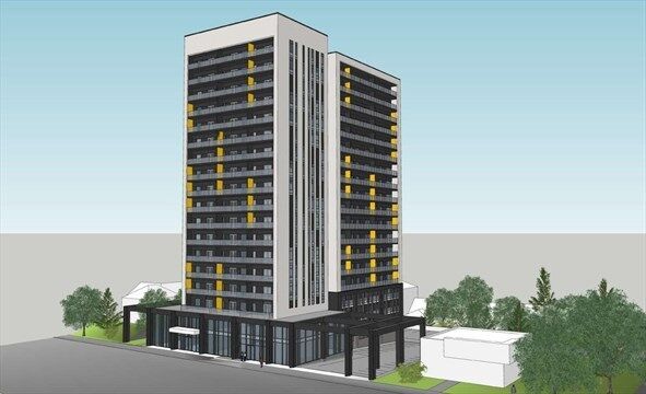 New Midtown Kitchener highrise is more than double recommended height
