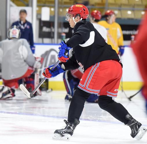 Kitchener Rangers’ Hunter Brzustewicz on a feeding frenzy