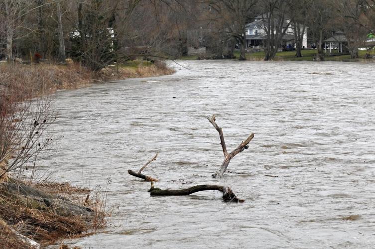 Heavy rain caused rivers to spill over their banks