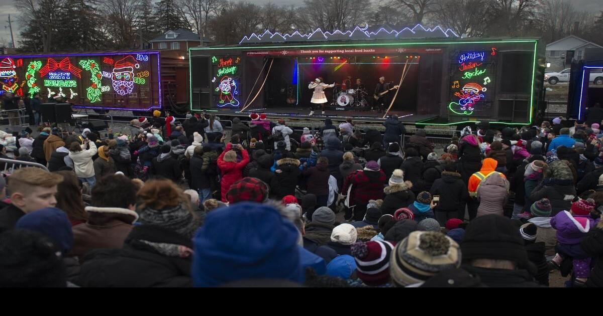 Christmas cheer chugs on