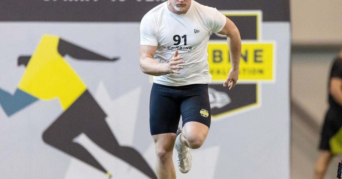 Linebacker Jared Beeksma hopes to land a starring role at CFL Combine